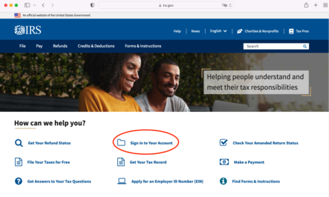 Access Your IRS Account Online - BNC
